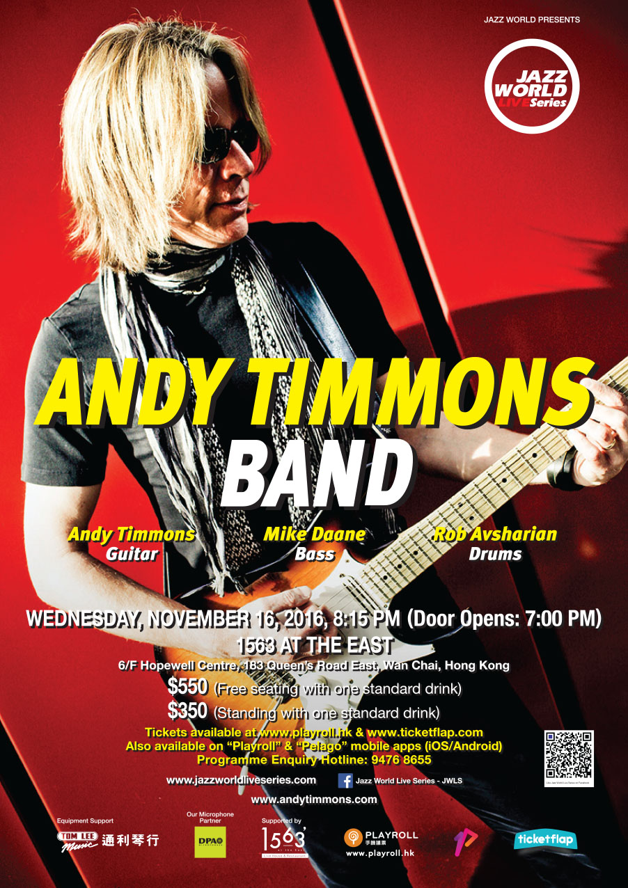 Buy JWLS: Andy Timmons Band Tickets Online at Ticketflap - Official ...